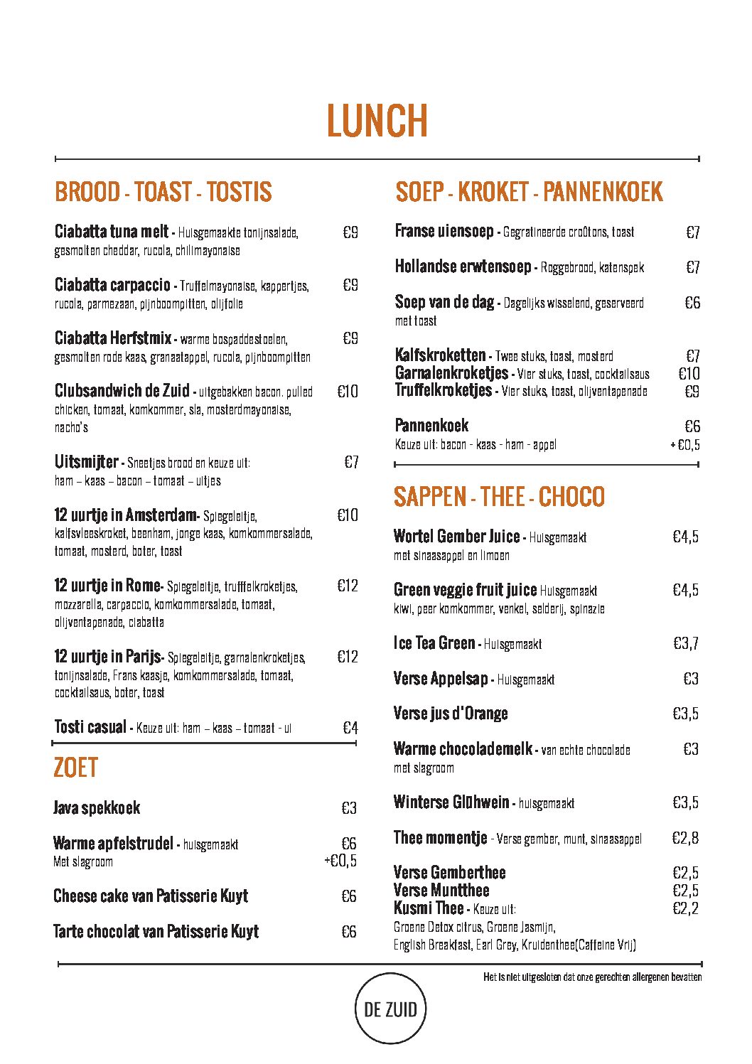 De Zuid Amsterdam – Bar & Kitchen